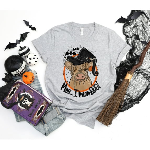 Moo I Mean Boo Shirt, Funny Cow Shirt, Funny Halloween Gifts, Halloween ...