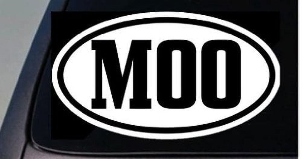 Moo Sticker Decal Cow Dairy 6" *C903* - Walmart.com