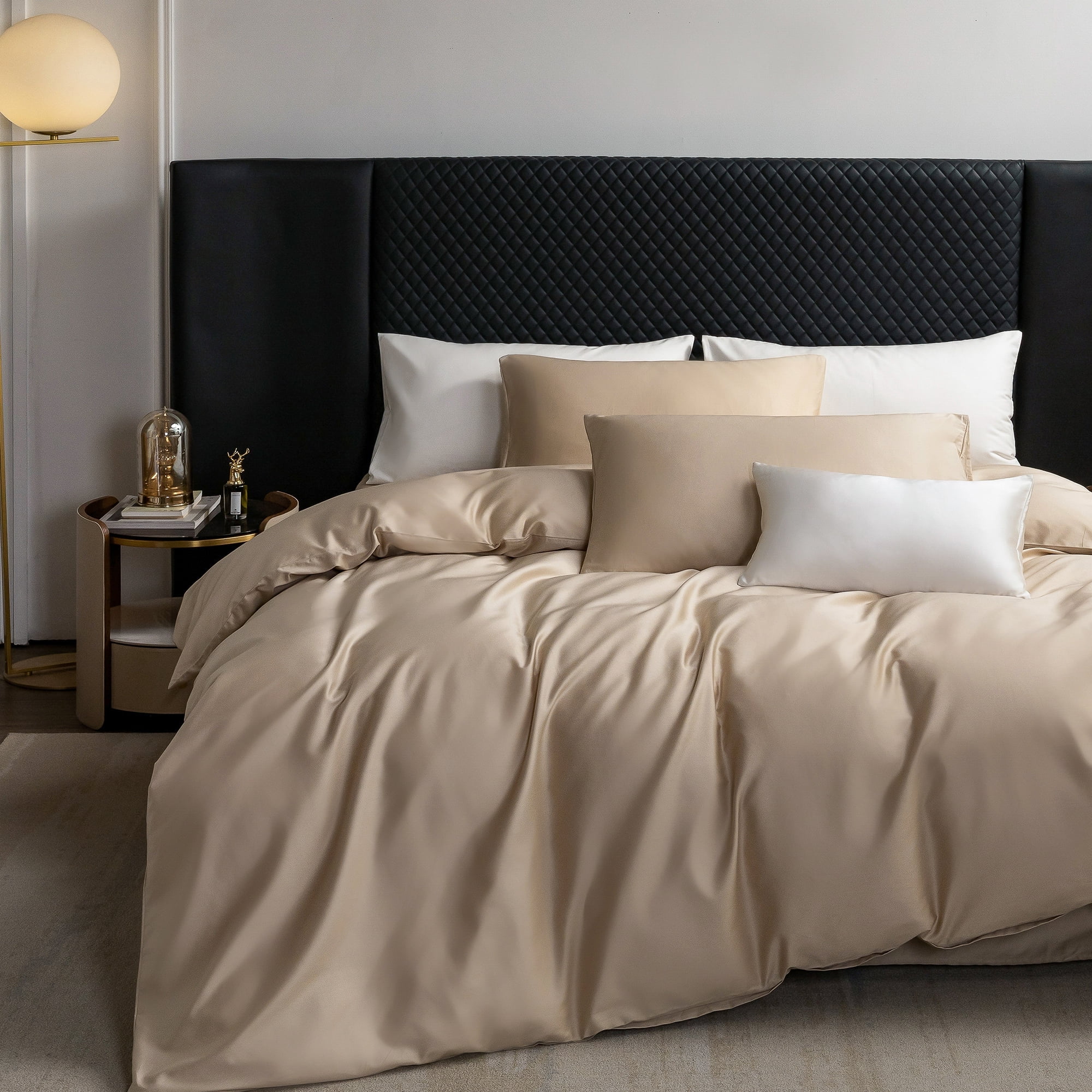 MooMee Duvet Cover Set King 600-TC 100% Extra Long-Staple Cotton Sateen ...