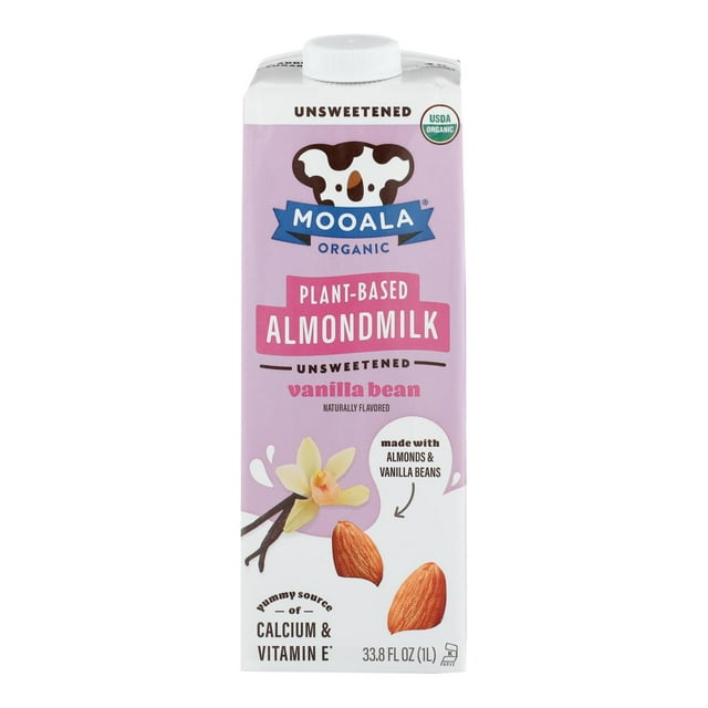 Mooala - Almond Milk Organic Vanilla Unsweetened - Case Of 6-32 Fluid ...