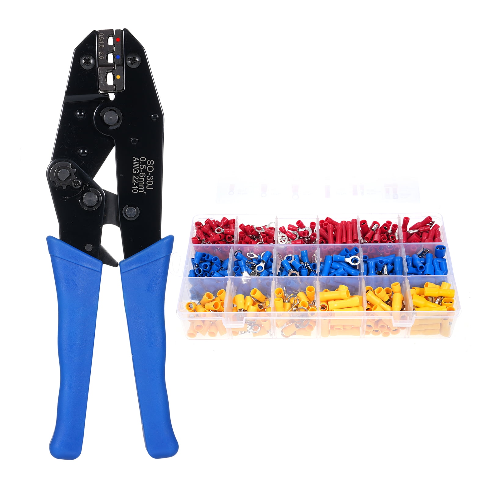 Moobody Insulated Ratcheting Terminals Crimper Kit - Reliable 30J Wire ...