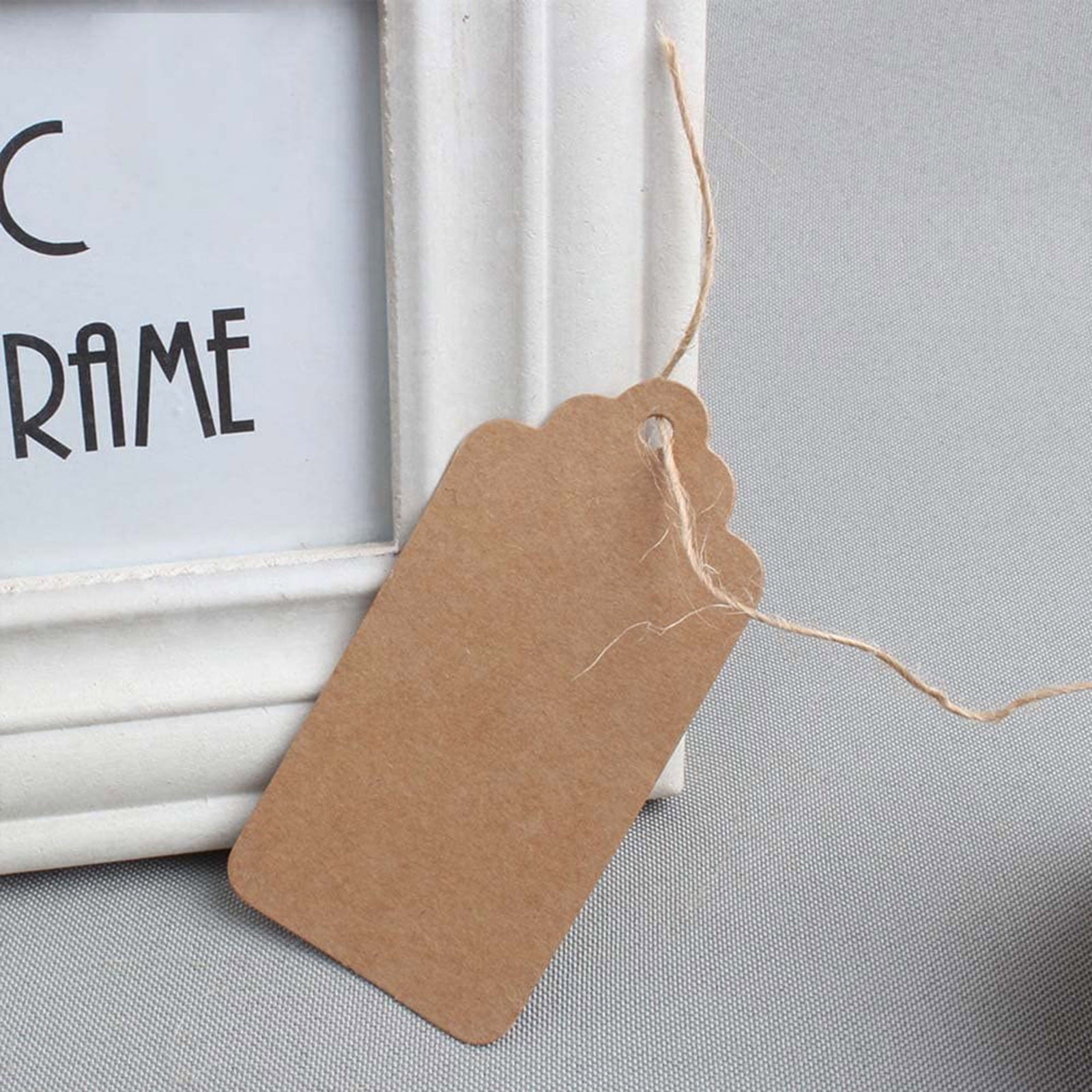 Moocorvic 100pcs Kraft Paper Hang Tags Wedding Party Favors Label Gift Tags Decor - Walmart.com