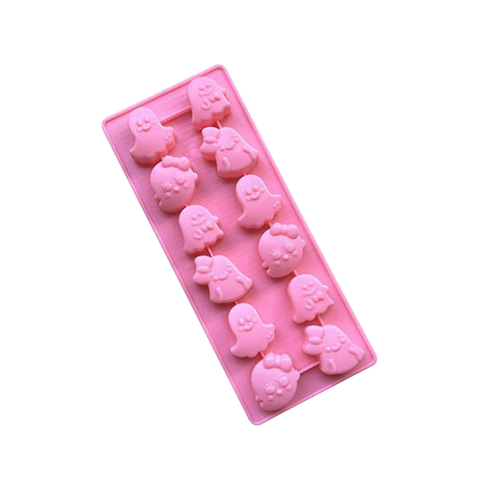 Moocorvic 12 Halloween Ghost Jelly Silicone, Candy Chocolate Jelly ...