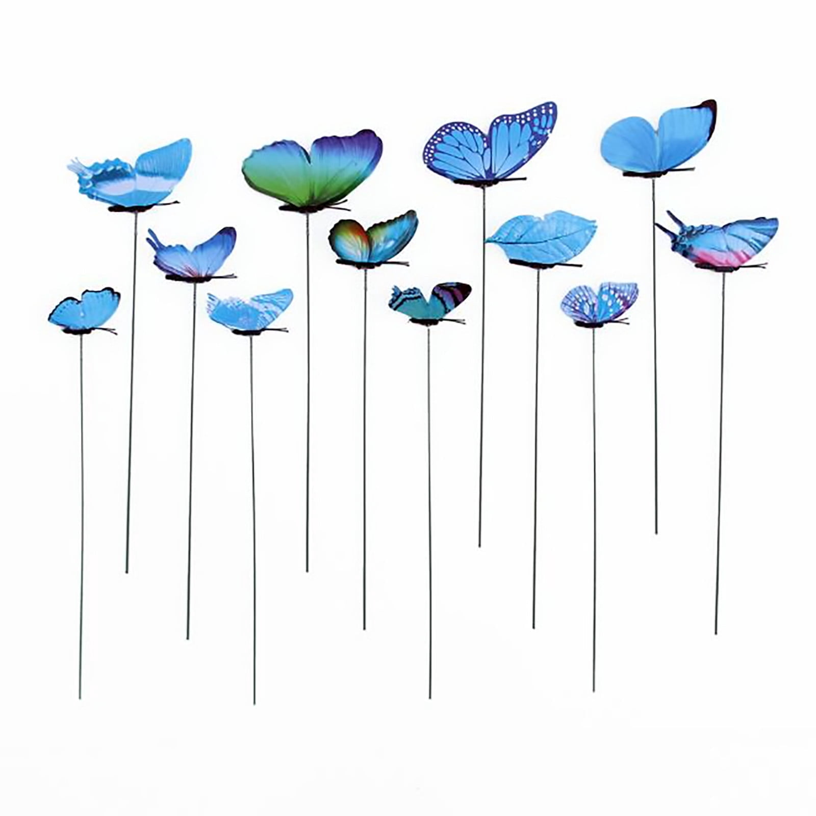 12Pcs Butterfly Stakes, Garden Butterfly Decor Garden, Waterproof ...
