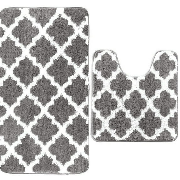 Moocorvic 2-piece Bathroom Rugs Bathroom Accsori for Floor,Kitchen ...