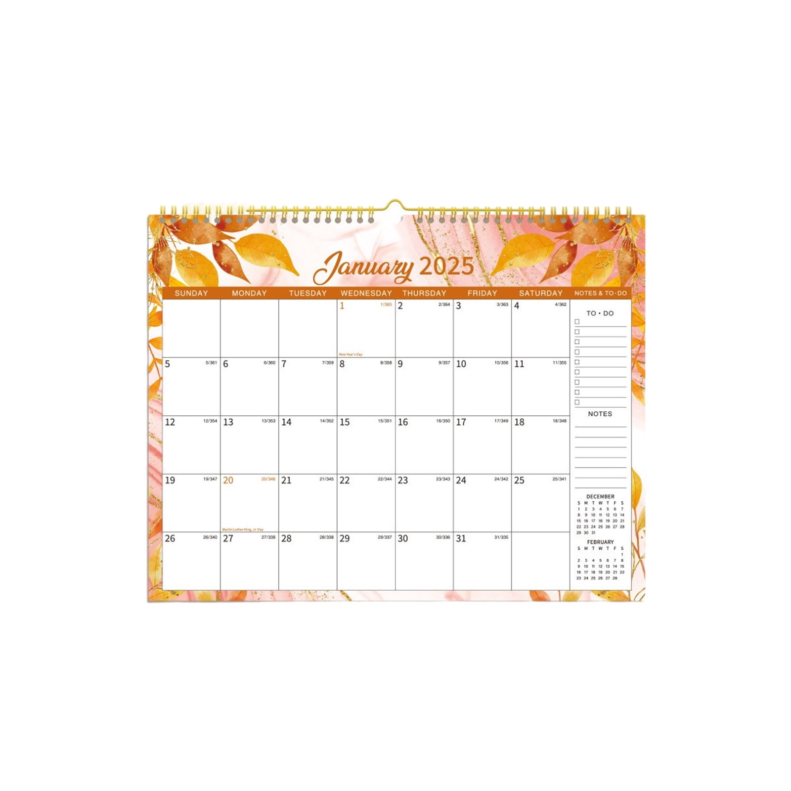 Moocorvic 2025 Calendar 12 Month, Wall Calendar 2024-2025 Desk Calendar ...