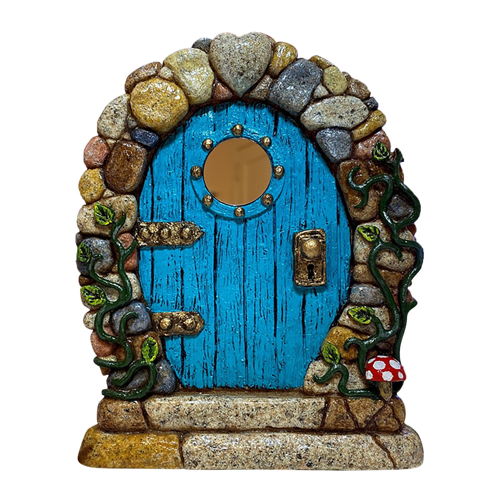 Moocorvic 3D DIY Garden Tree Doors Miniature Door Decoration Tale Mini ...