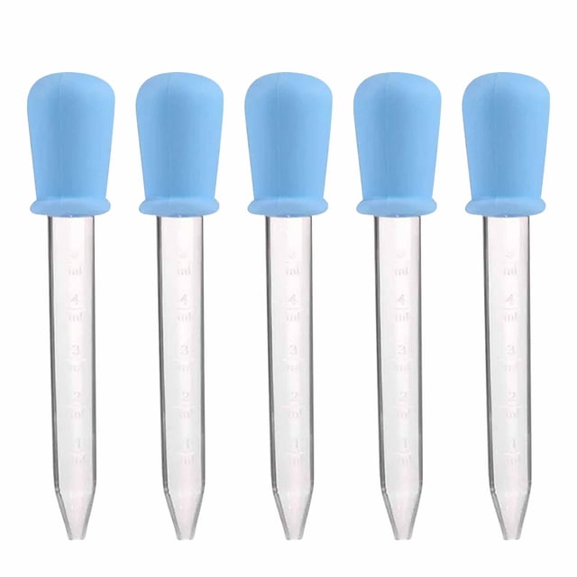 Moocorvic 5Pcs Small Pipette Eye Dropper, Food Grade Silica Gel, BPA ...