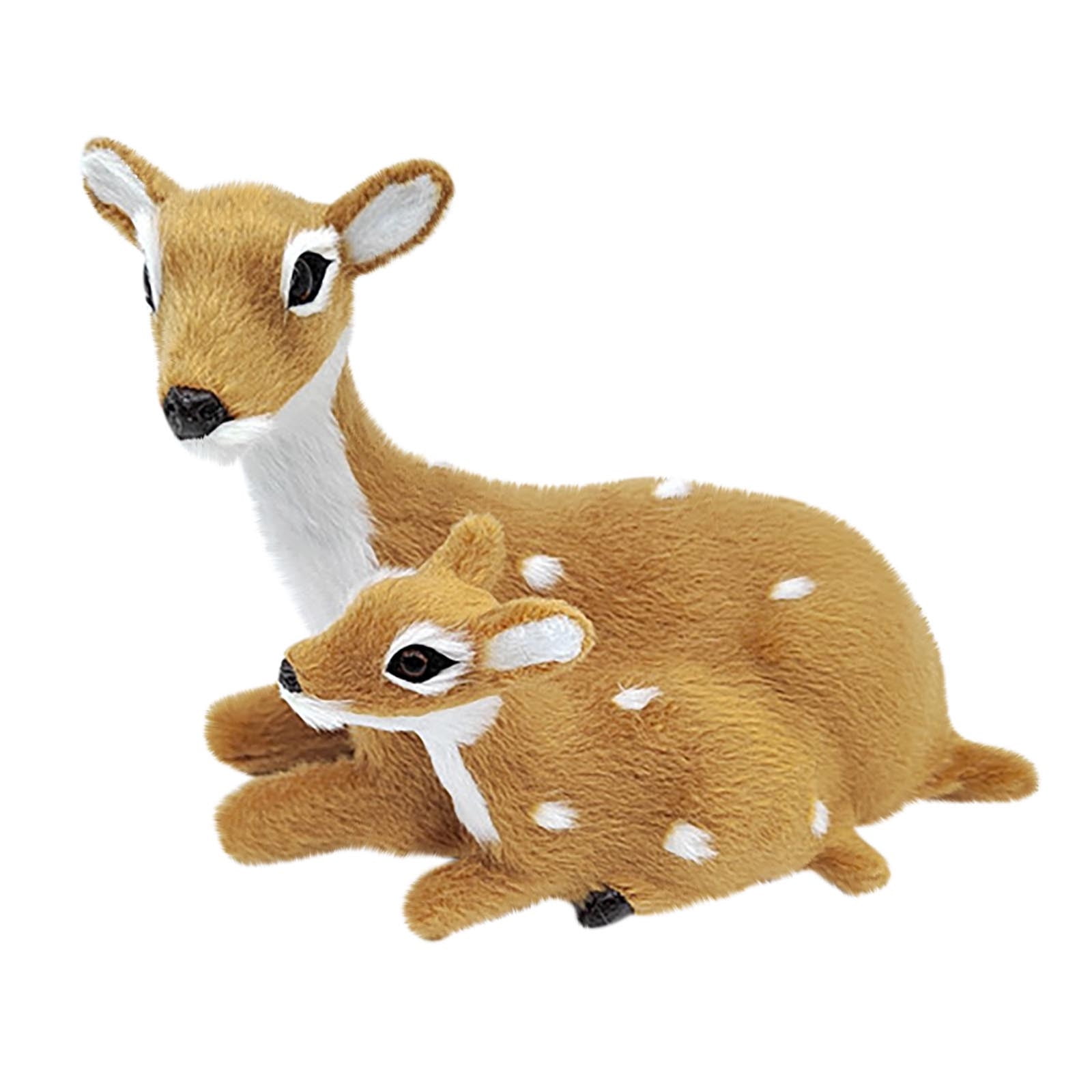 Moocorvic 6" Deer Stuffed Animals,Christmas Decorations Stuffed Deer ...