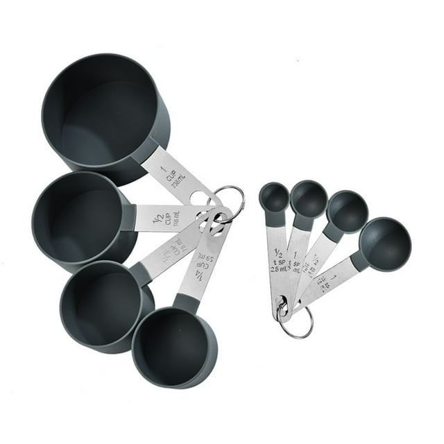 Moocorvic 8 Piece Measuring Cups and Spoons Set Tablespoon Measure ...
