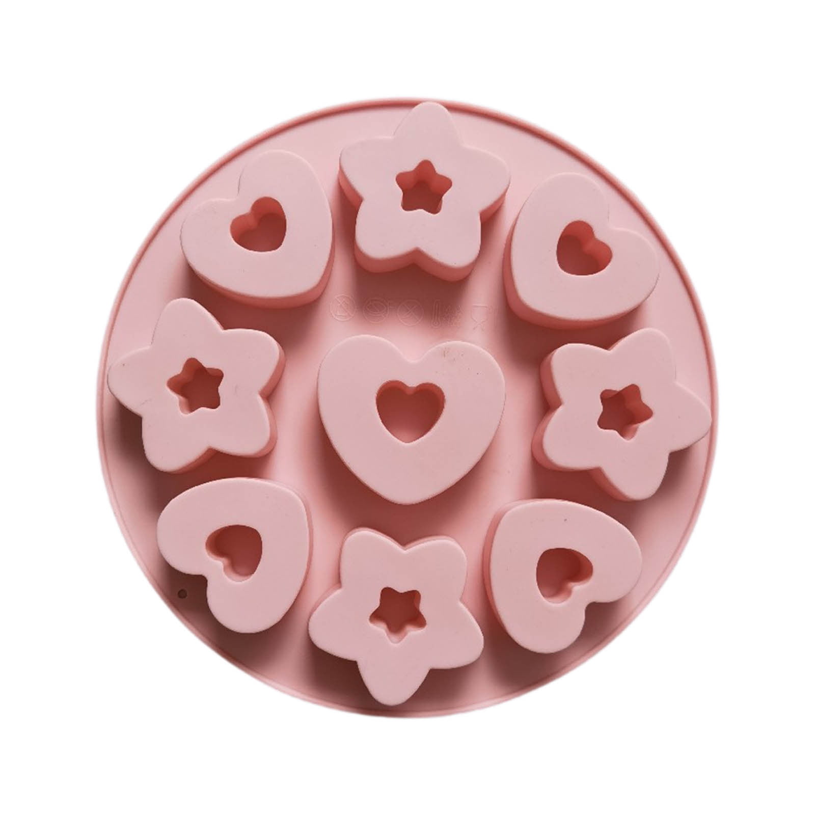 Moocorvic 9 Holes Heart Shaped Silicone Mold for Chocolate Cake Soap ...