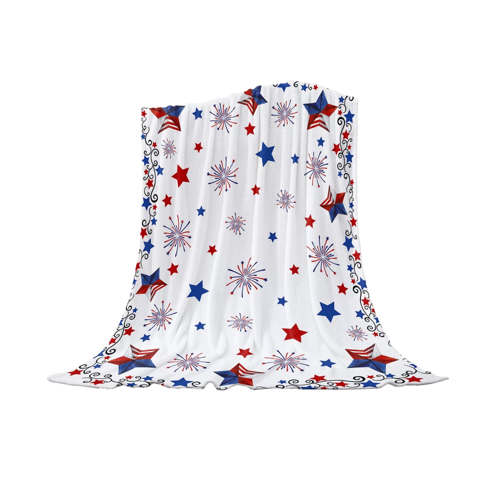 Moocorvic American Flag Throw Blanket Patriotic 4th of July Memorial ...