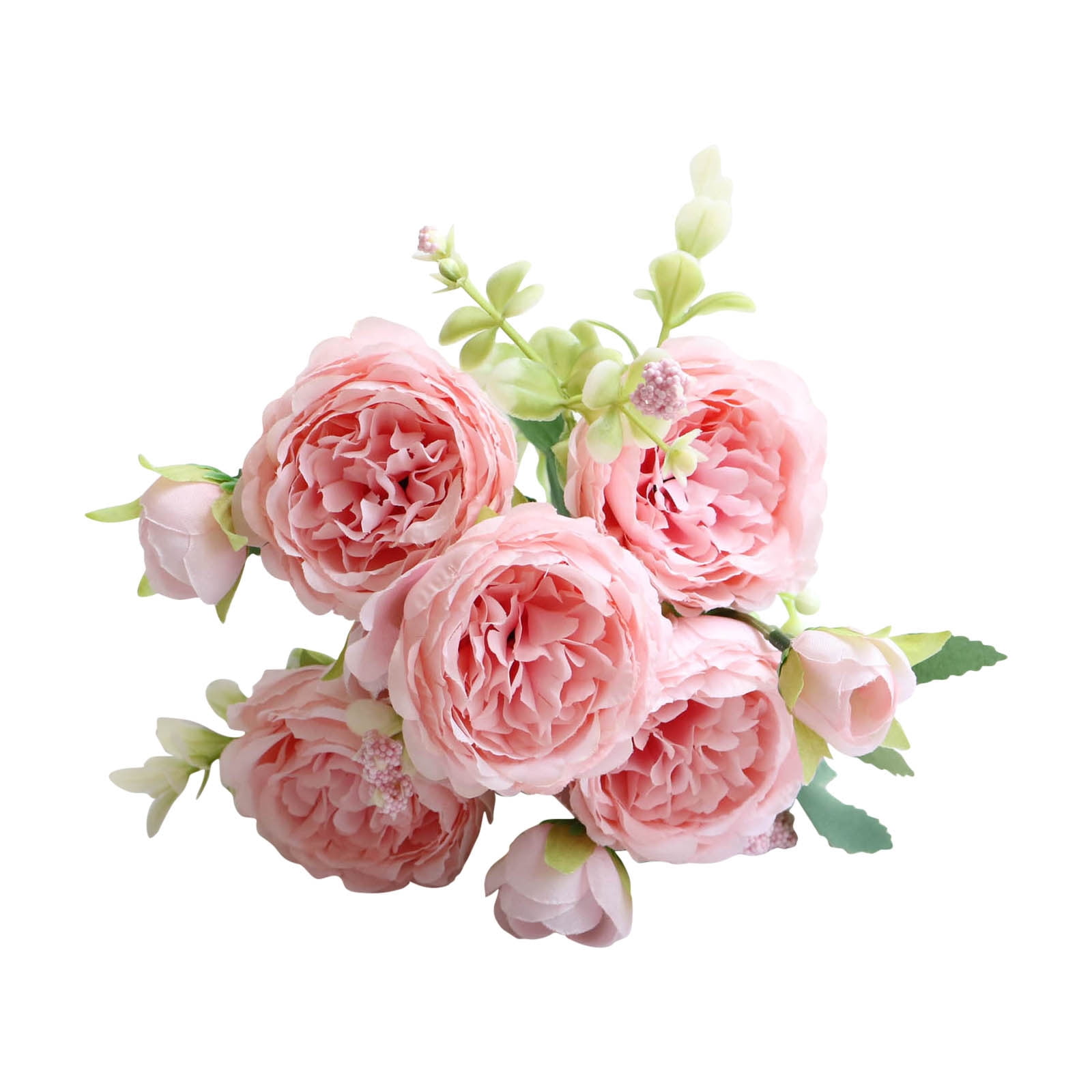 Moocorvic Artificial Rose Floral Realistic Fake Silk Roses Bouquet for ...
