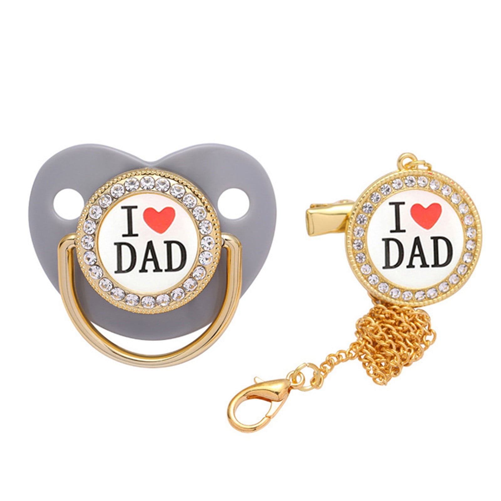 Moocorvic Baby Pacifier, Personalized Pacifier and Pacifier Clip Set ...