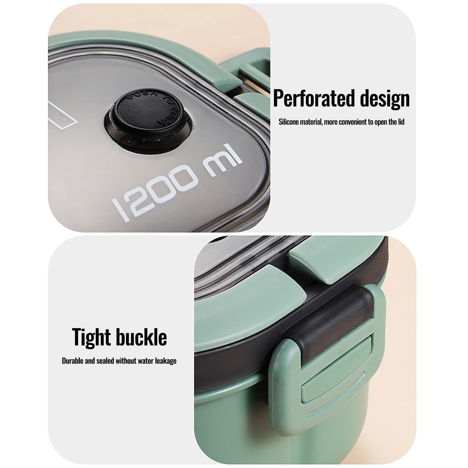 Moocorvic Bento Boxes , School Essentials 2 Tier Adult Lunch Box Lunch ...