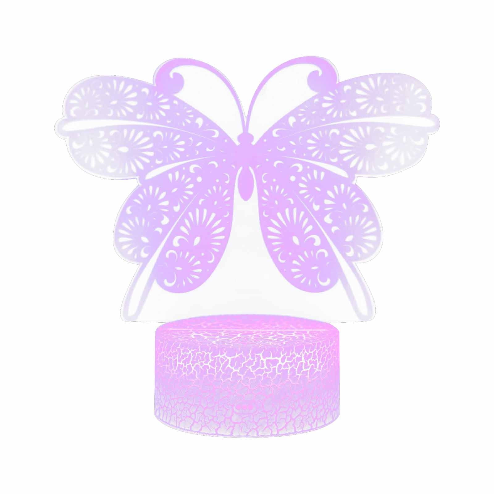 Moocorvic Butterfly LED Night Light Colorful 16 Colors Remote Control ...
