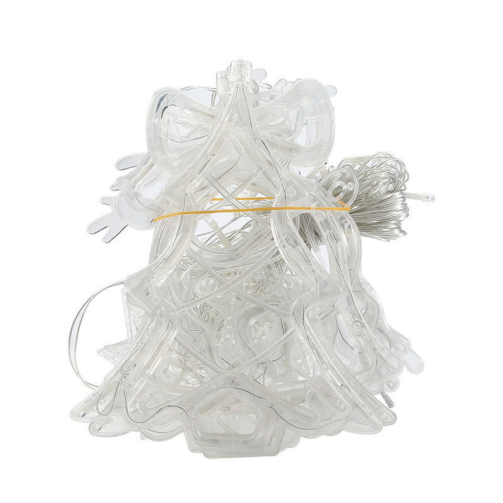 Moocorvic Christmas Snowflake String Lights Bedroom, LED Winter Hanging ...