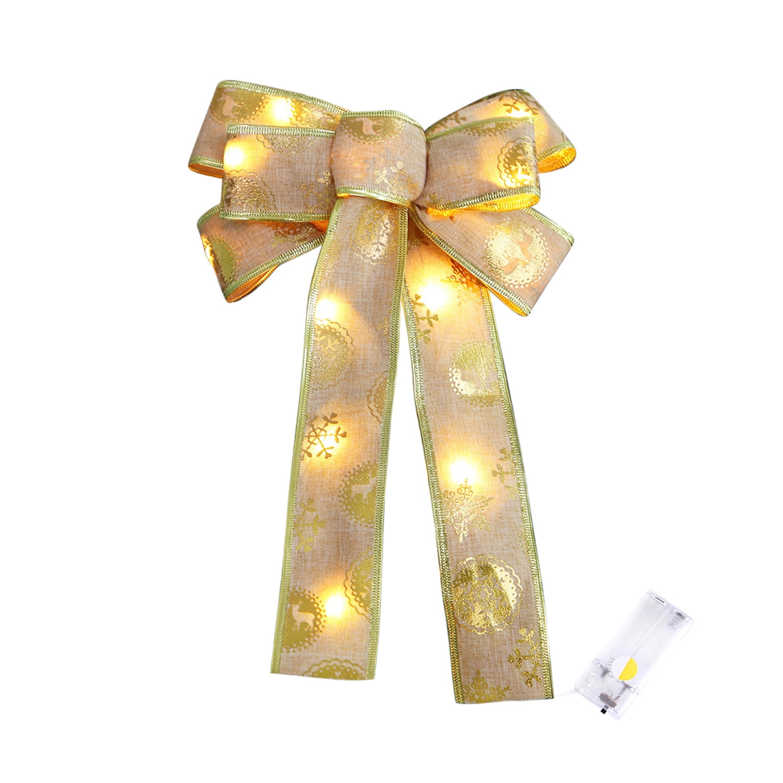 Moocorvic Christmas Tree Bow, Christmas Wreath Bow, Christmas Led ...