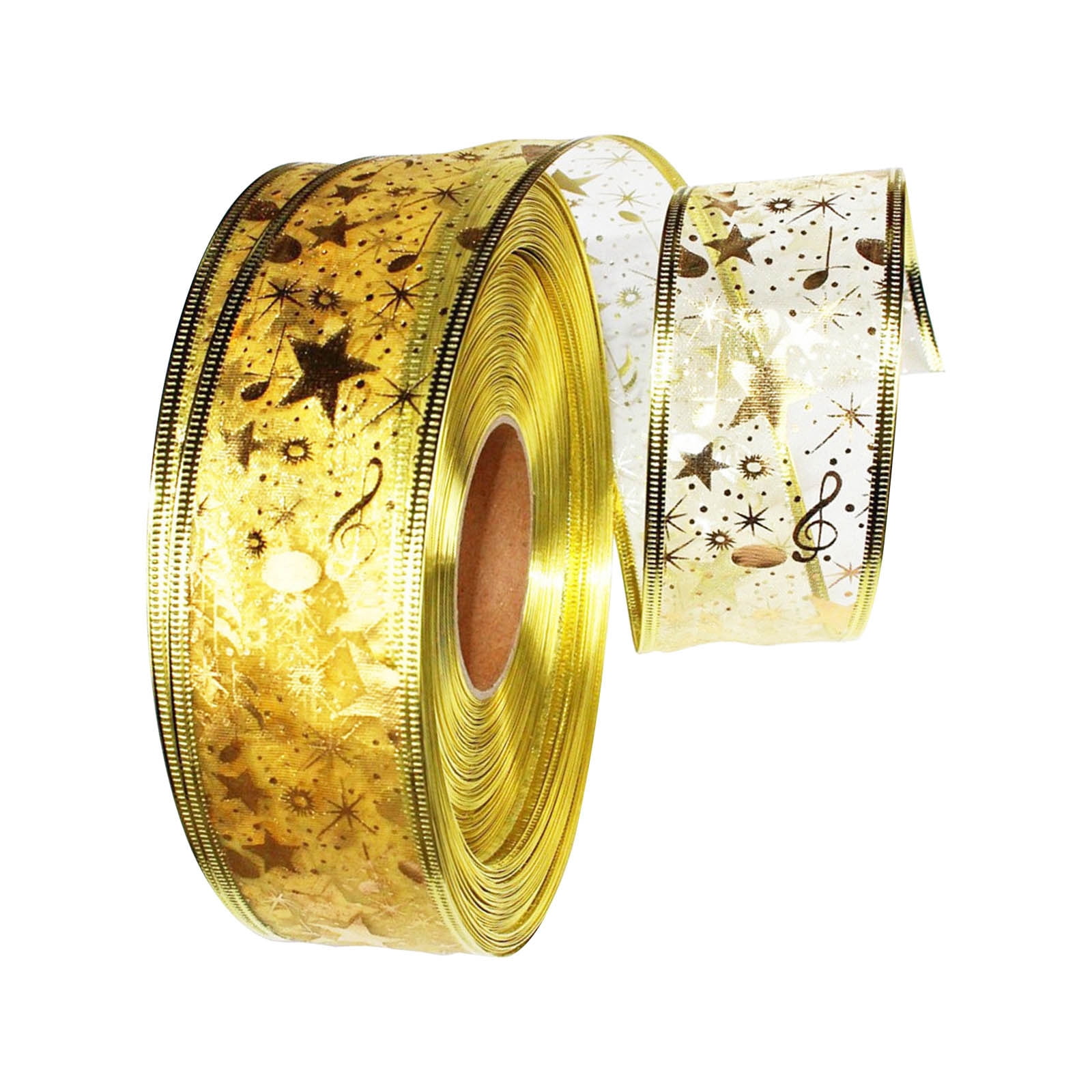 Moocorvic Christmas Tree Ribbon Decorations, 7FT Hanging Glitter Ribbon ...