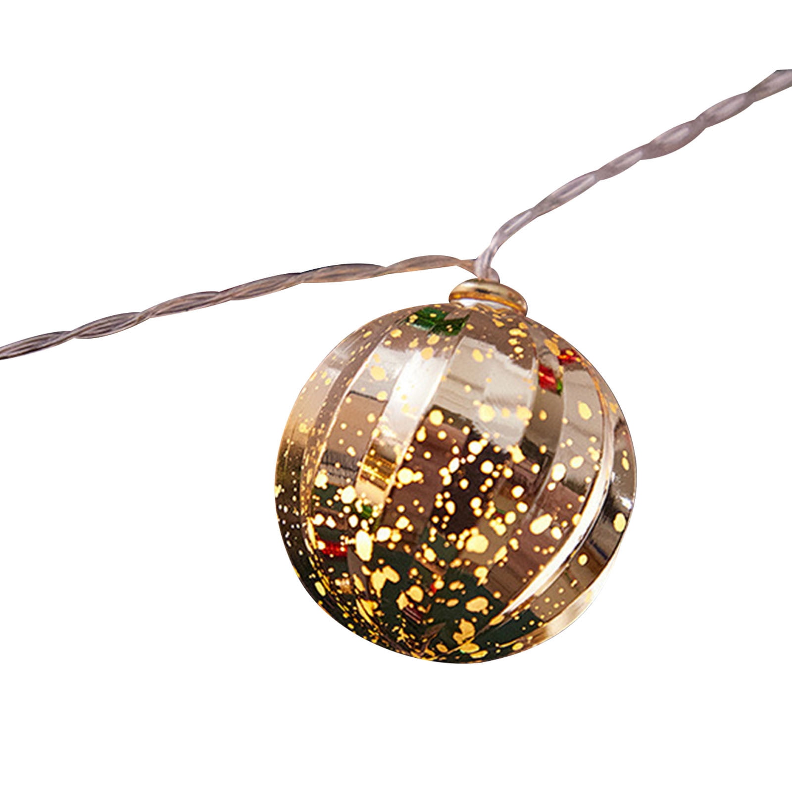 Moocorvic Christmas Tree Snow Globe String Lights, Colorful Bulbs ...