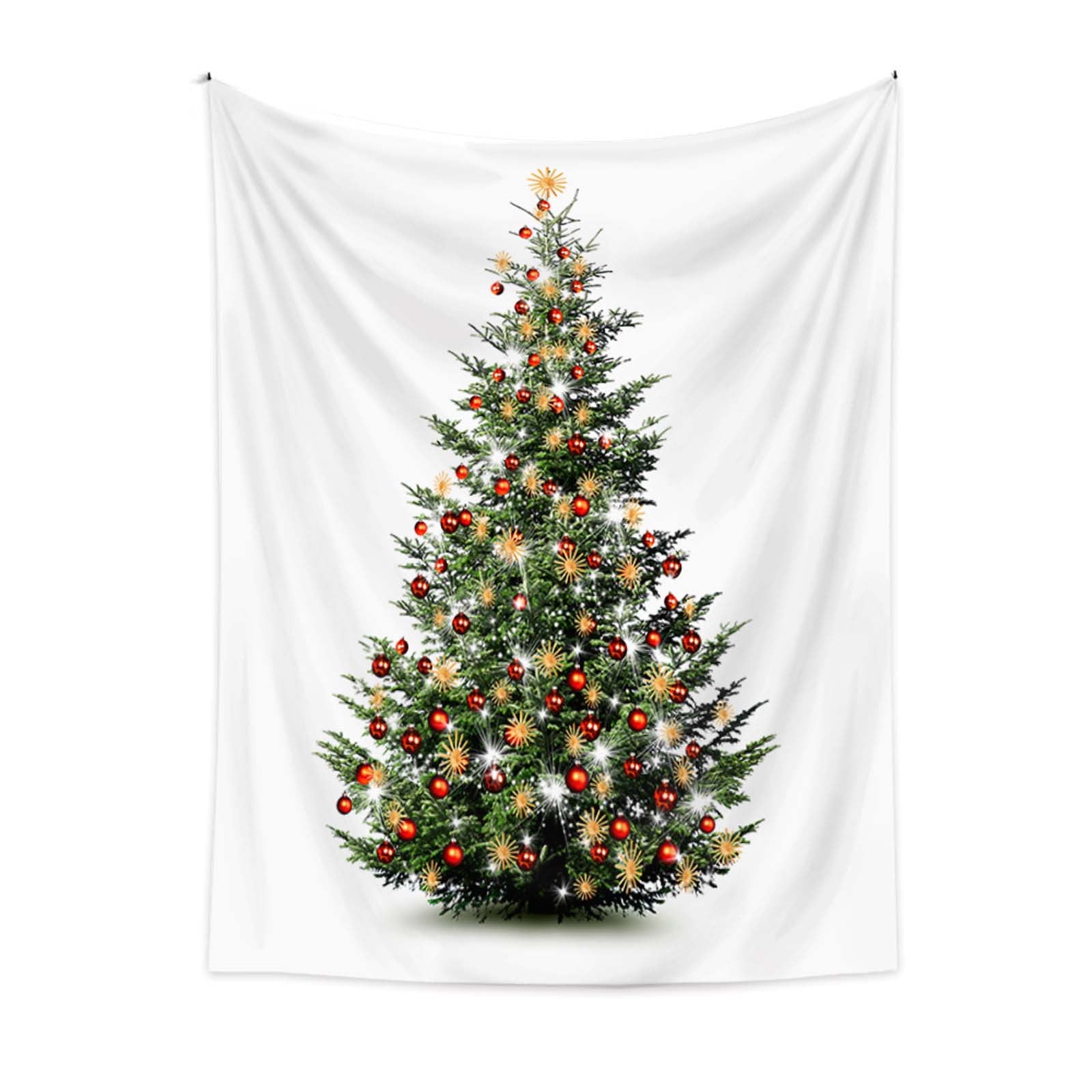 Moocorvic Christmas Tree Tapestry Green Tree Decorative Wall Hanging ...