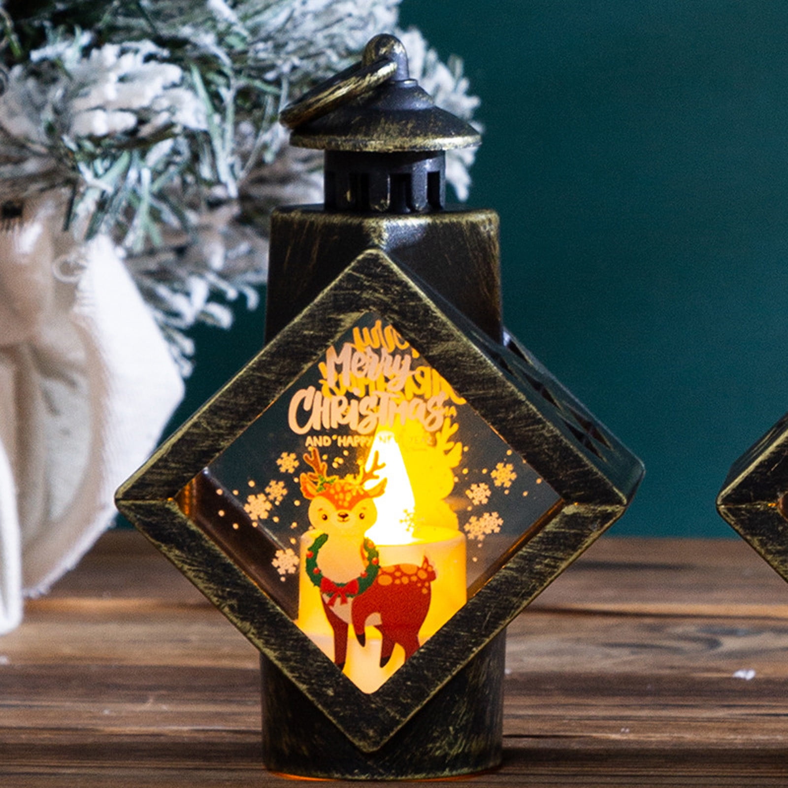 Moocorvic Christmas Vintage Lantern Indoor, Outdoor Hanging Lantern ...