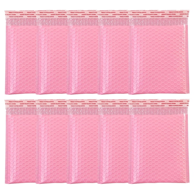 Moocorvic Clearance 10Pcs Pink Bubble Mailers,Self-Seal Shipping Bags ...