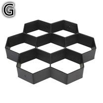 DIY Reusable Plastic Concrete Molds, Irregular Stepping Stone Paver for ...