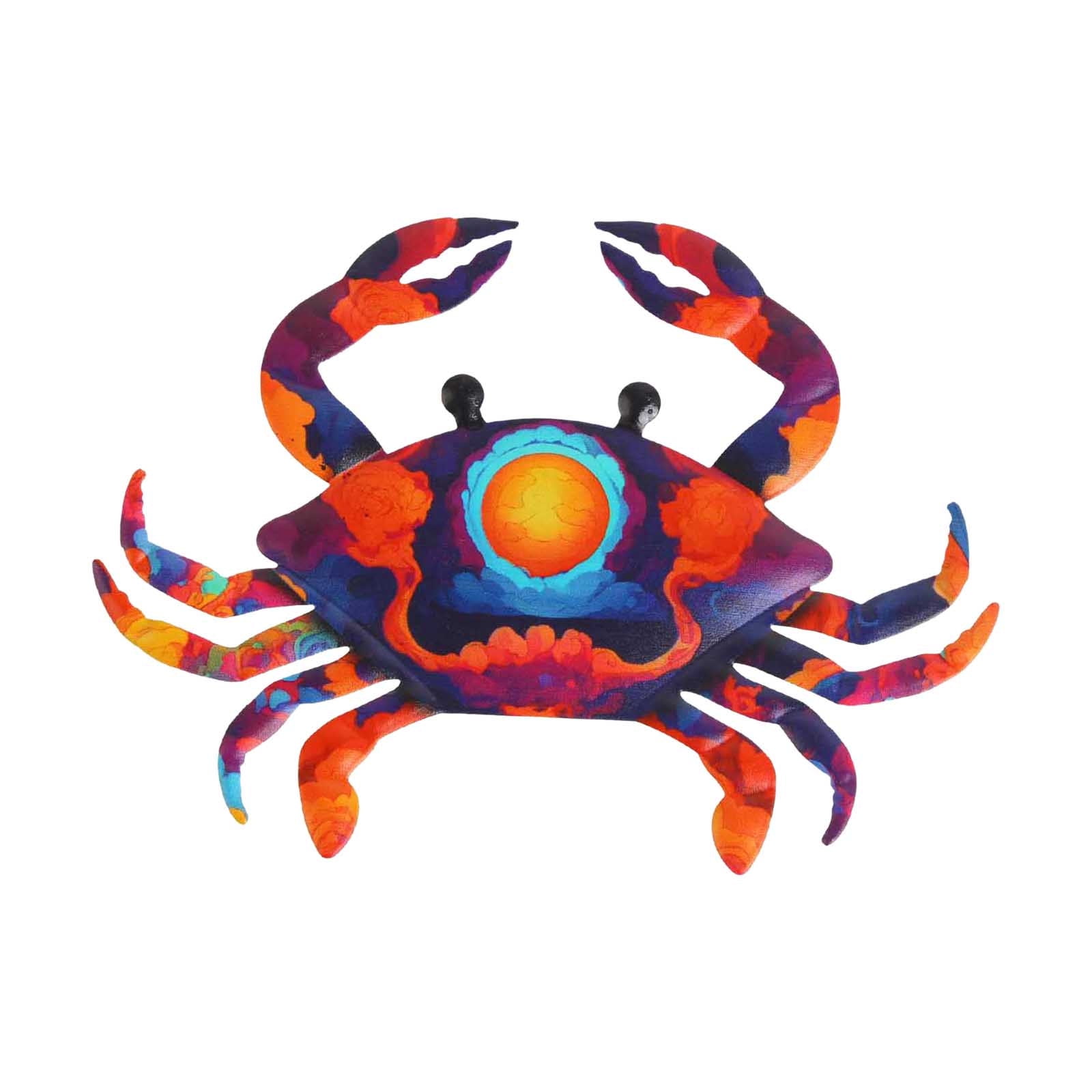 Moocorvic Crab Wall Decor Hanging, Indoor/Outdoor Garden Art, Cute ...