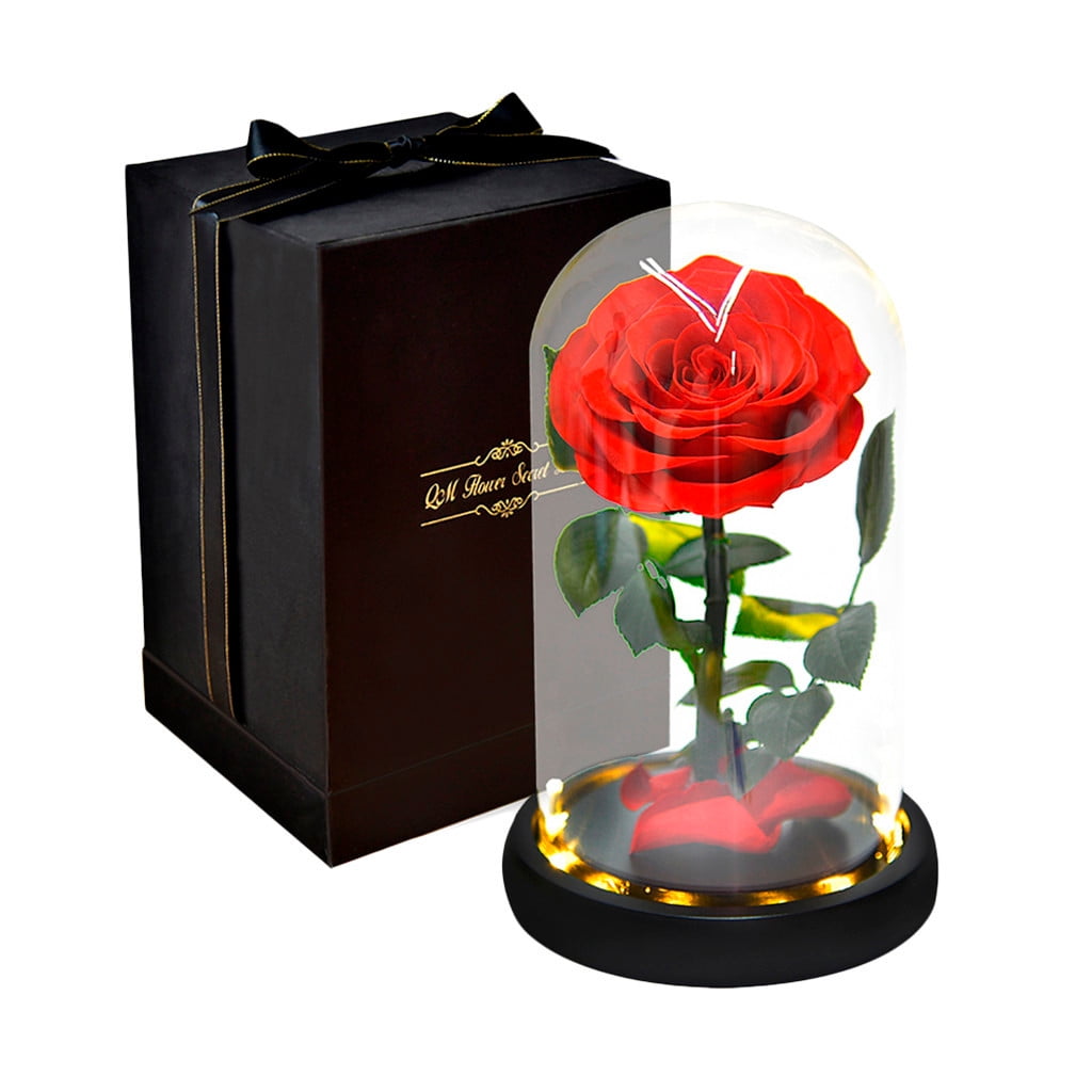 Moocorvic Creative Rose Flower LED Light Valentine's Day Gifts Romantic ...