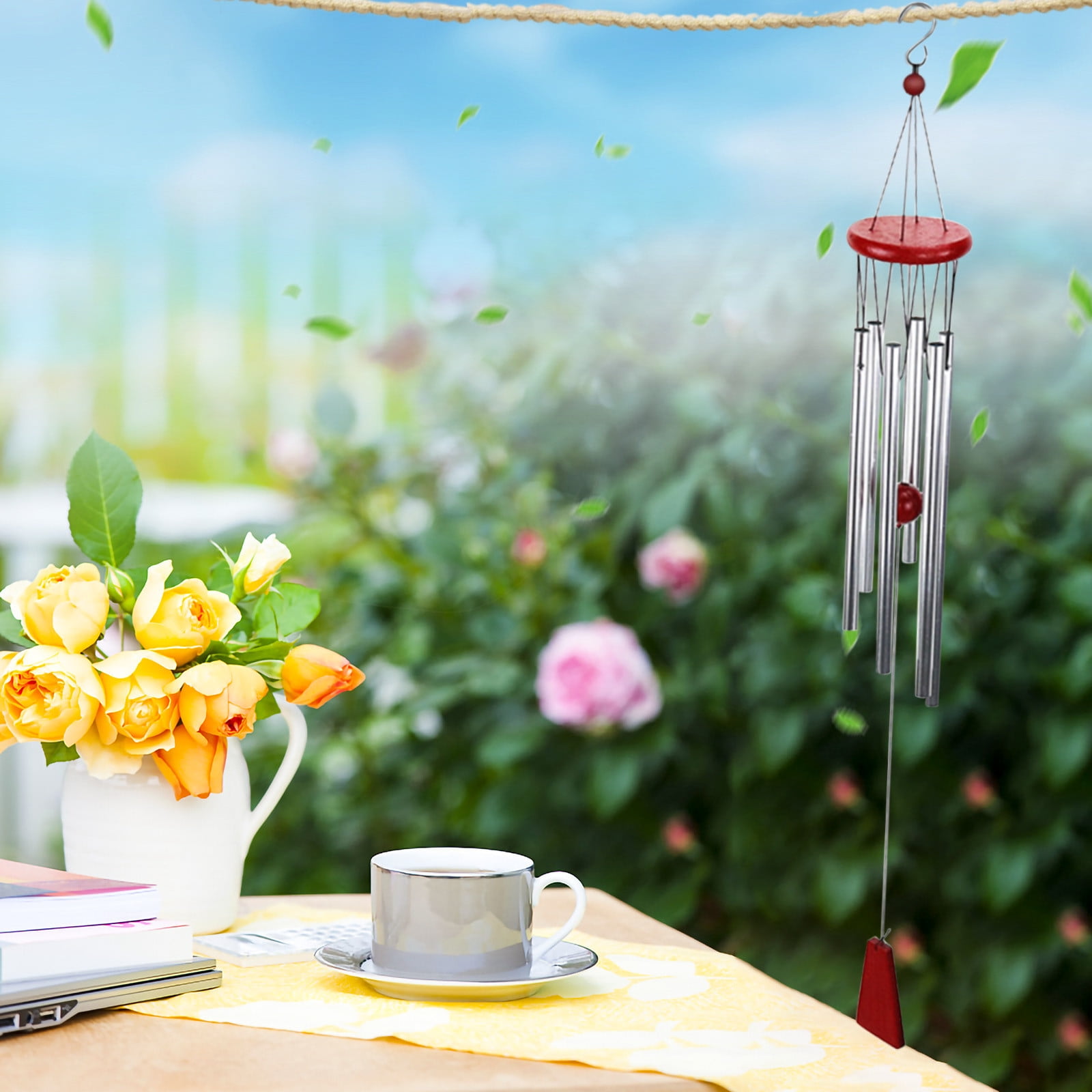 Moocorvic Creative Wood Metal Multi-tube Wind Chime Car Interior With ...