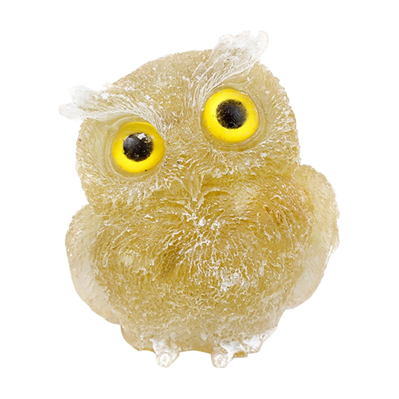 Moocorvic Crystal Organite Owl Figurine Ornaments Owl Decor,Decorative ...