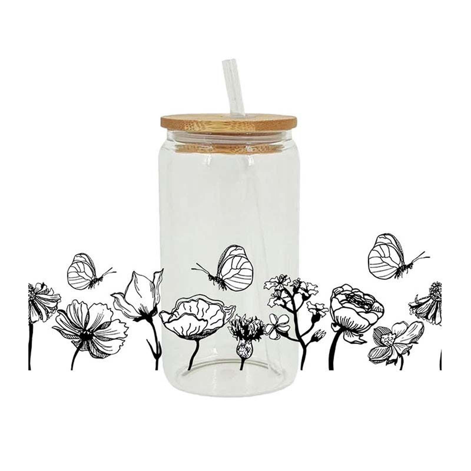 Moocorvic Cup Wrap Transfer Stickers for Glass, Waterproof UV DTF ...