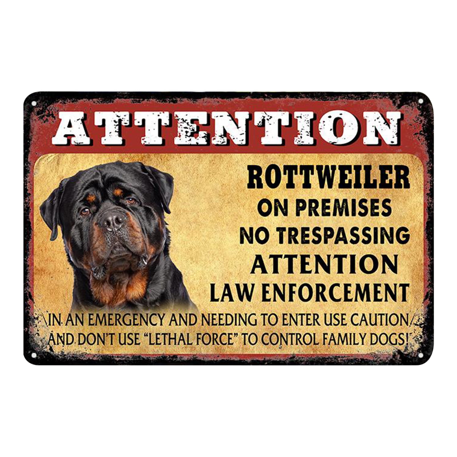 Moocorvic Dog Attention Dog On Premises Decorative Metal Sign Home ...