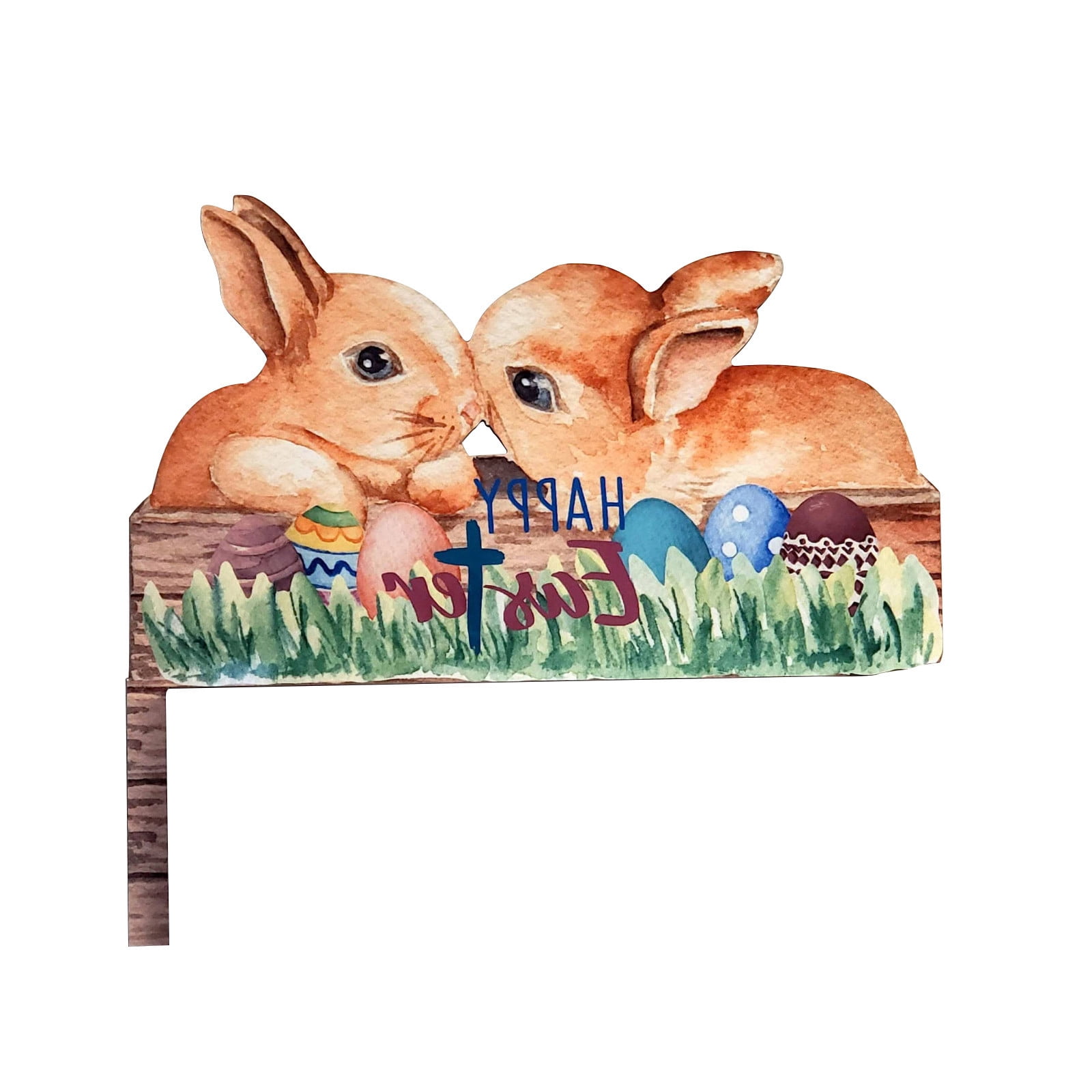 Moocorvic Door Corner Sign Wooden Door Topper Easter Door Frame Decor ...