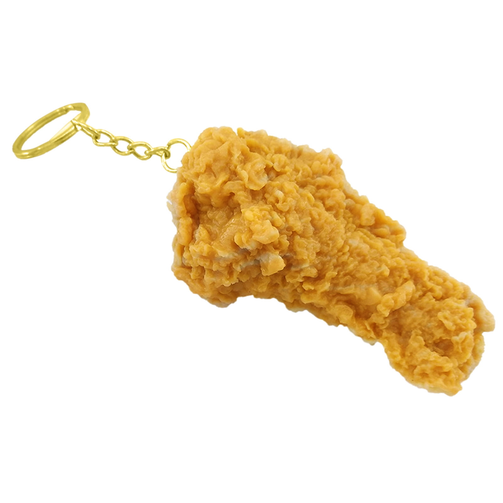 Moocorvic Fake Cooked Fry Chicken Keychain Simulation Artificial Food ...