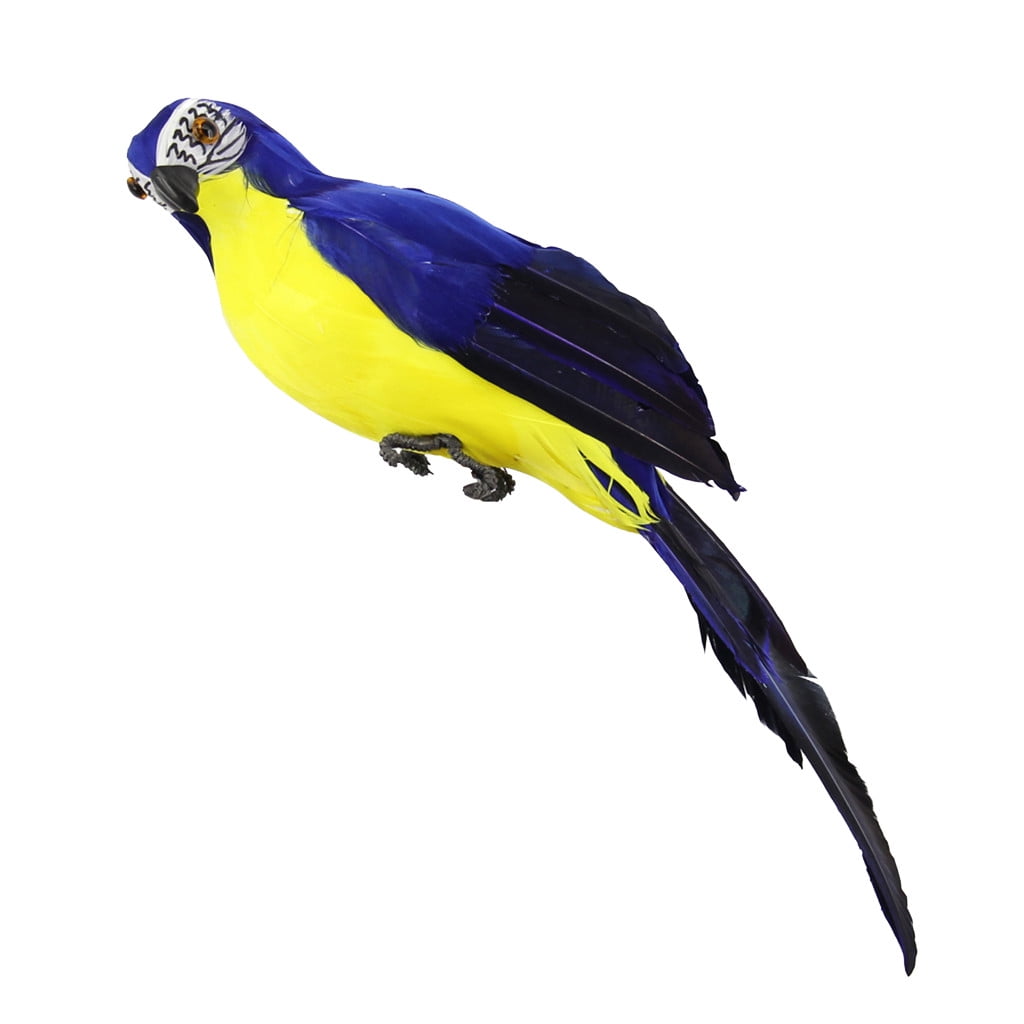 Moocorvic Colorful Fake Parrots Artificial Birds Model Outdoor Home ...