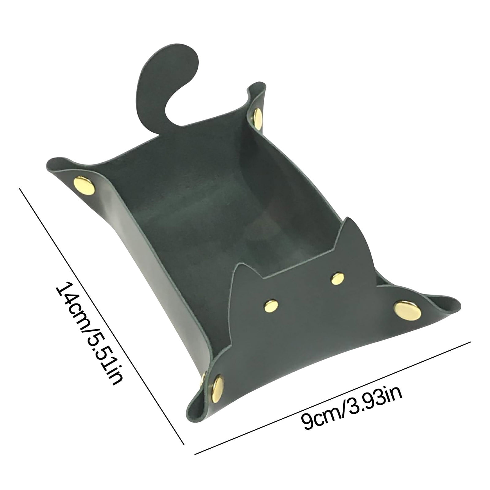 Moocorvic Faux Leather Tray Valet Organizer Trays for Bedside Table ...