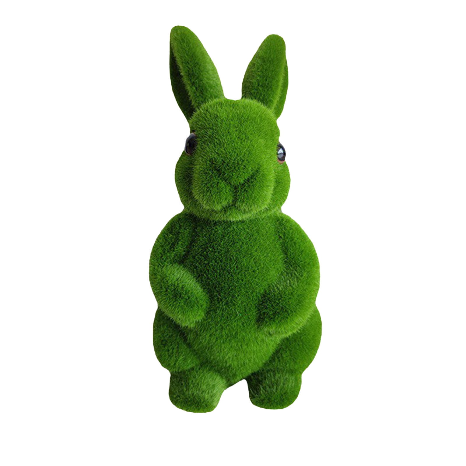 Moocorvic Flocked Bunny Figurines Spring Tabletop Centerpiece Decor ...