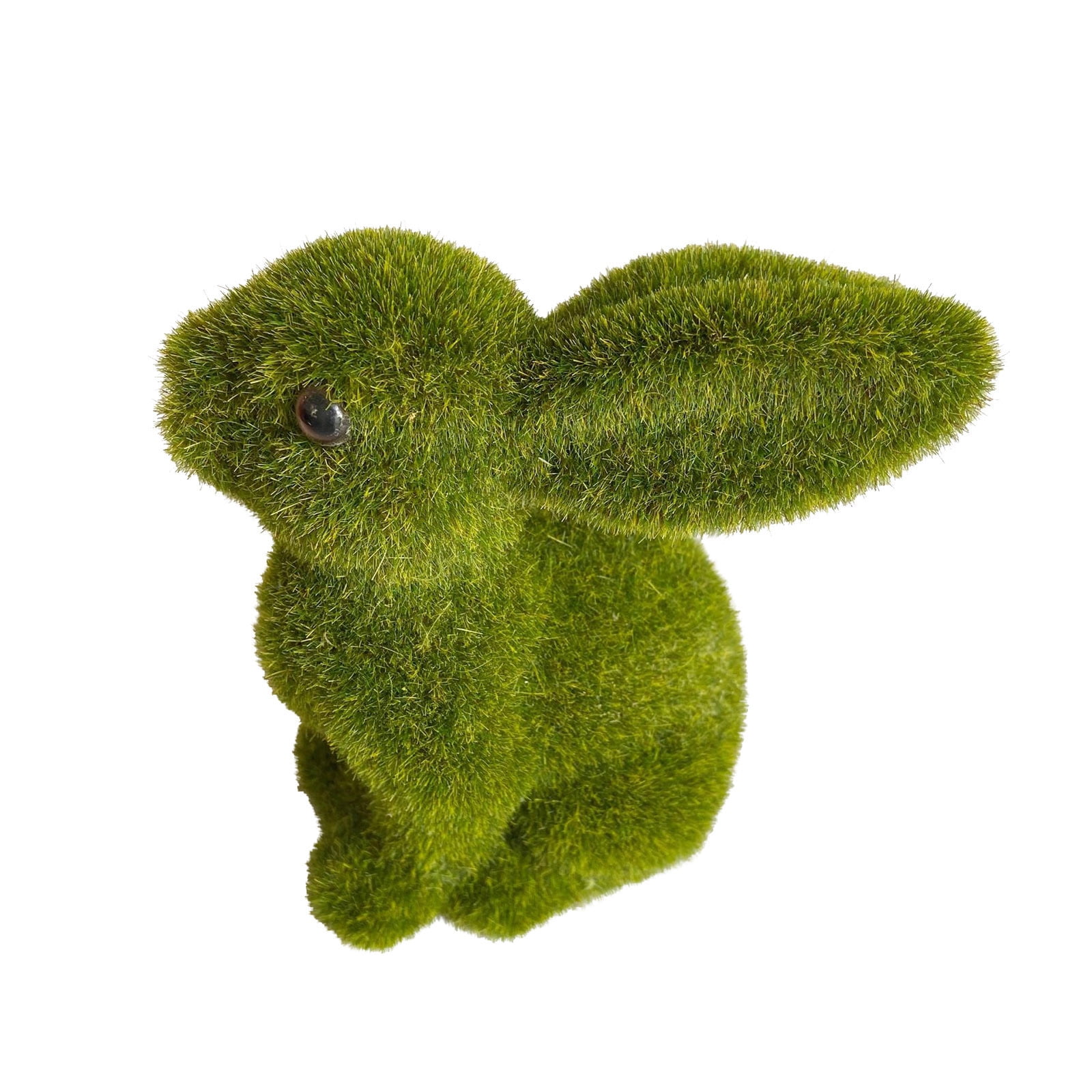 Moocorvic Flocked Bunny Figurines Spring Tabletop Centerpiece Decor ...