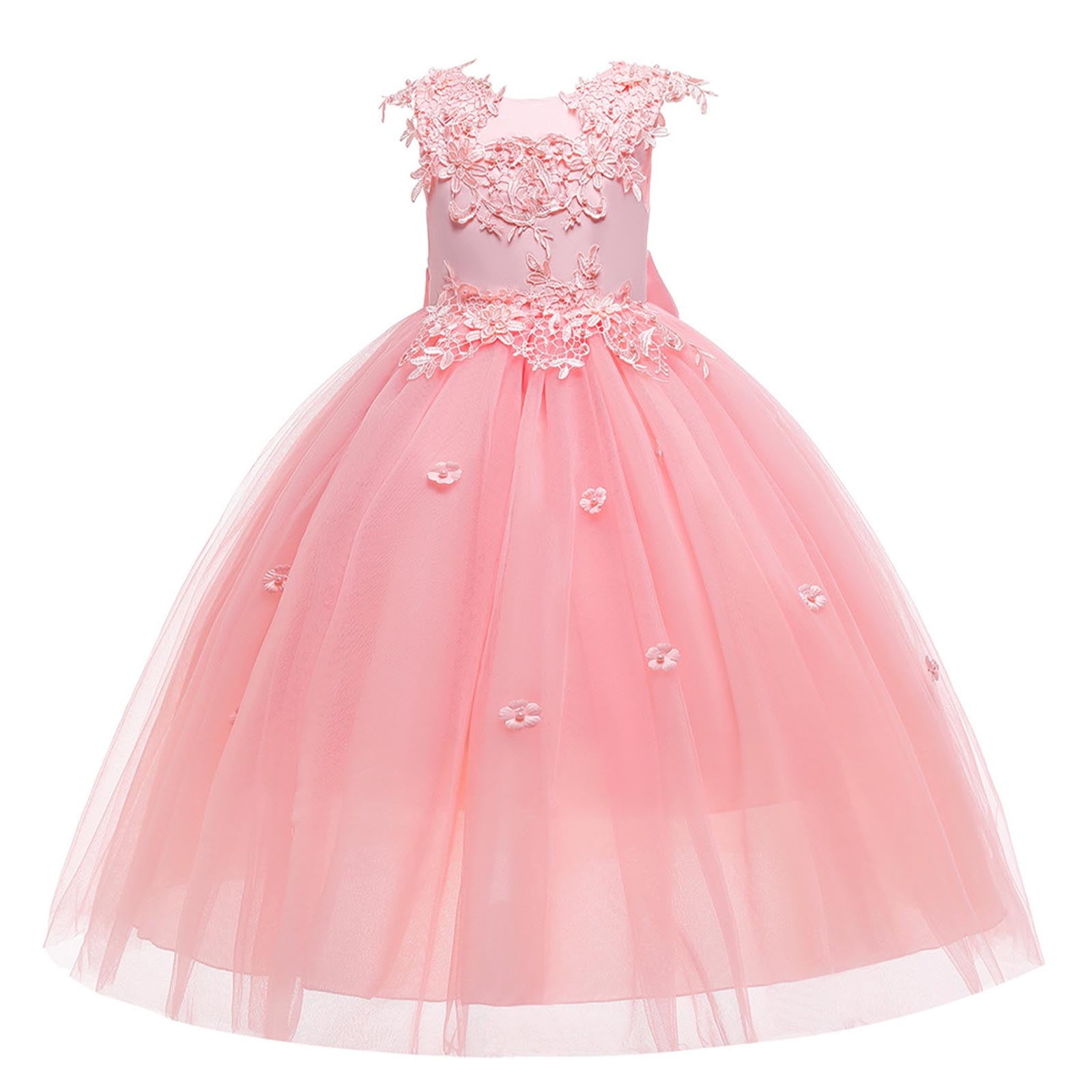 Moocorvic Flower Girls Dresses Long Princess Dress Floor Length for ...