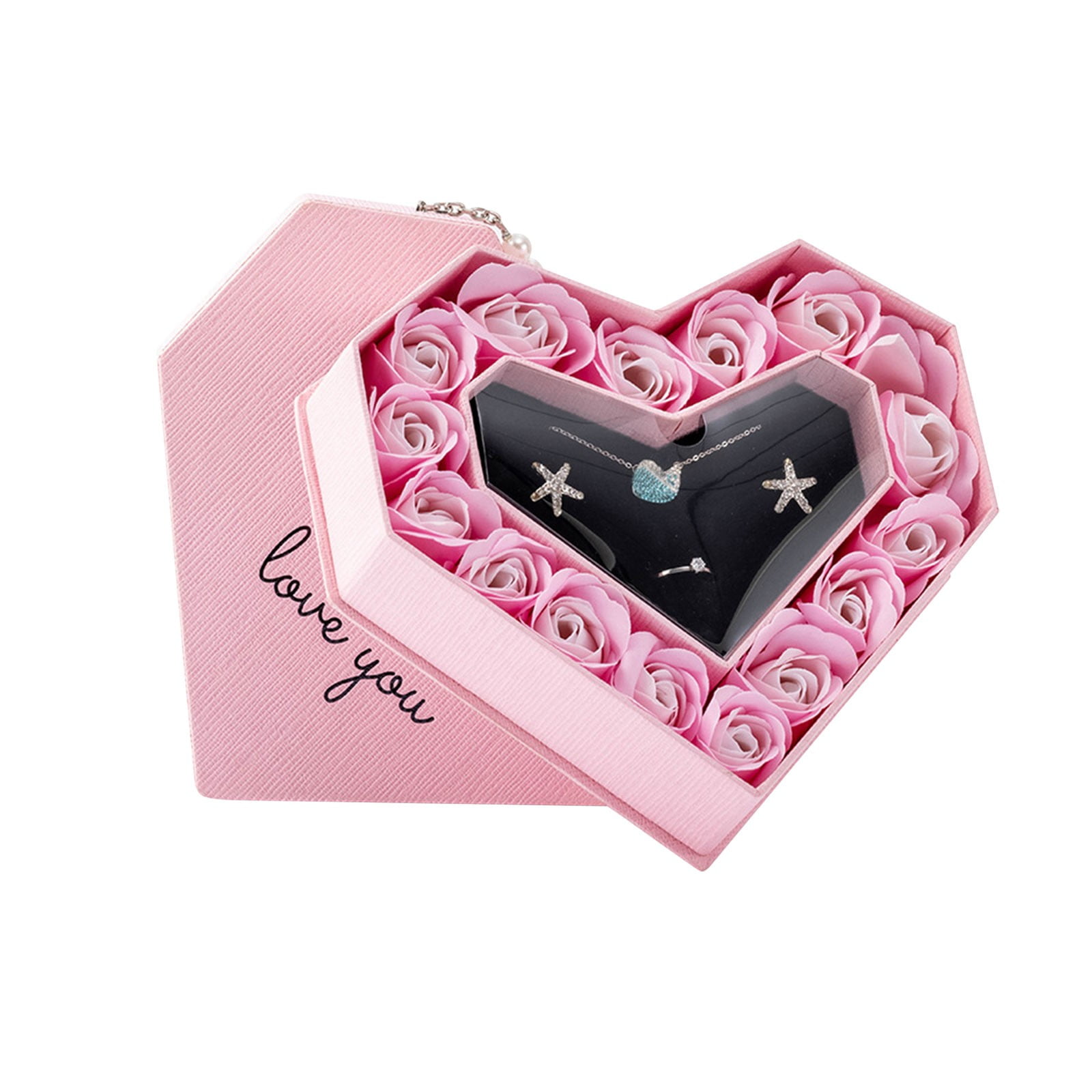 Moocorvic Gift Boxes with Lids for Presents, Valentine's Day Double ...