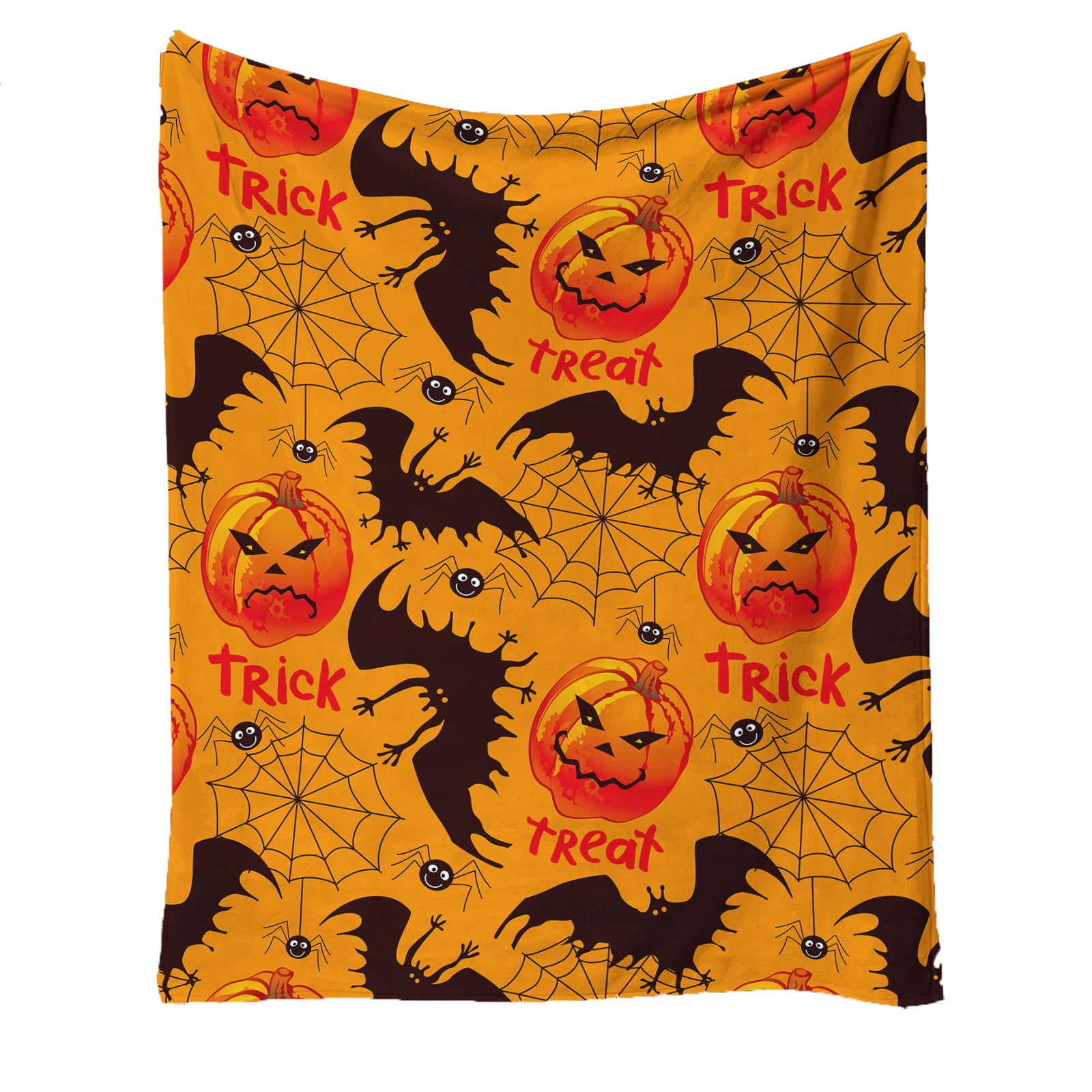 Moocorvic Halloween Blanket, Halloween Pumpkin Face Blanket, Halloween ...