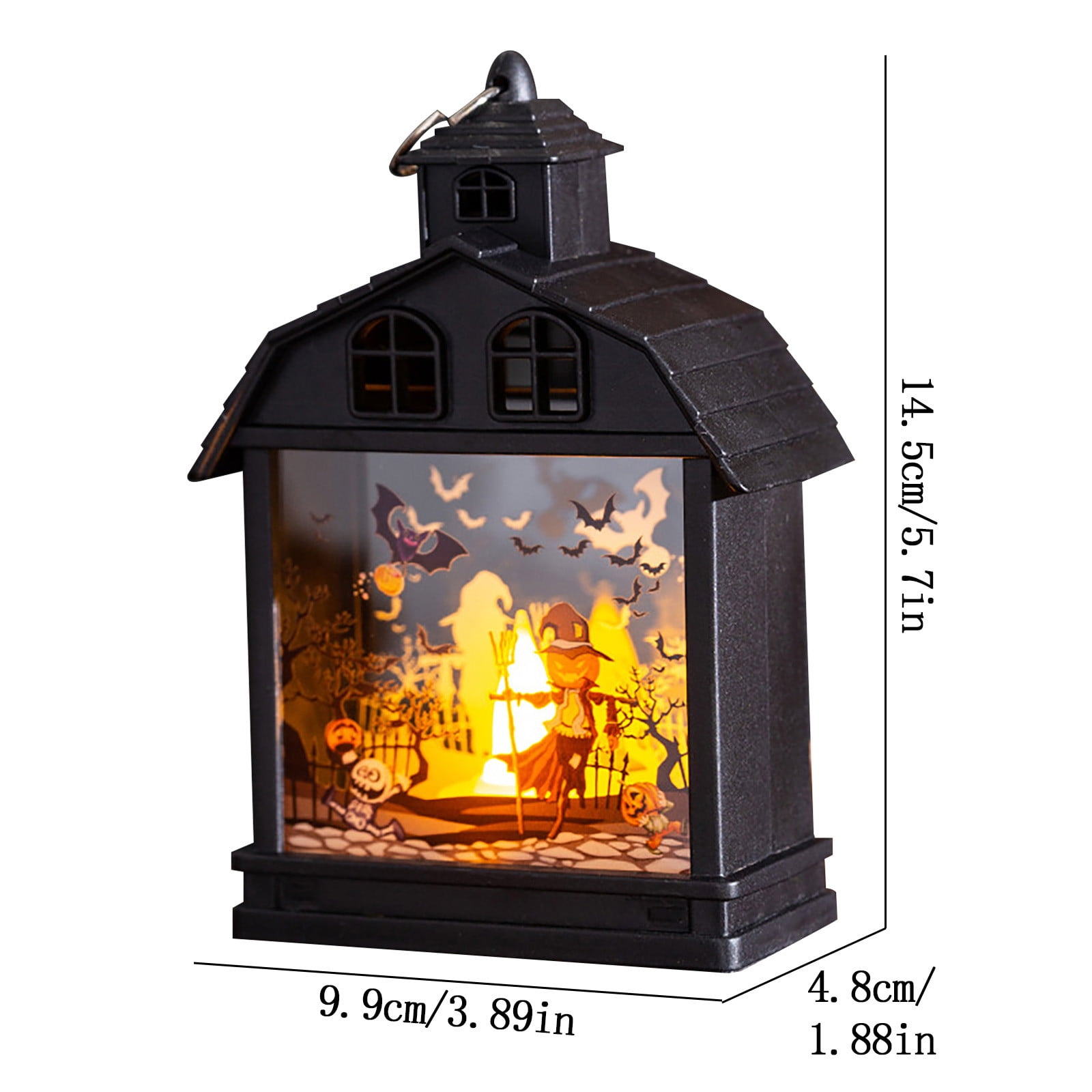 Moocorvic Halloween Pumpkin Lamp, Mini Candle Lantern Fall Decor with ...