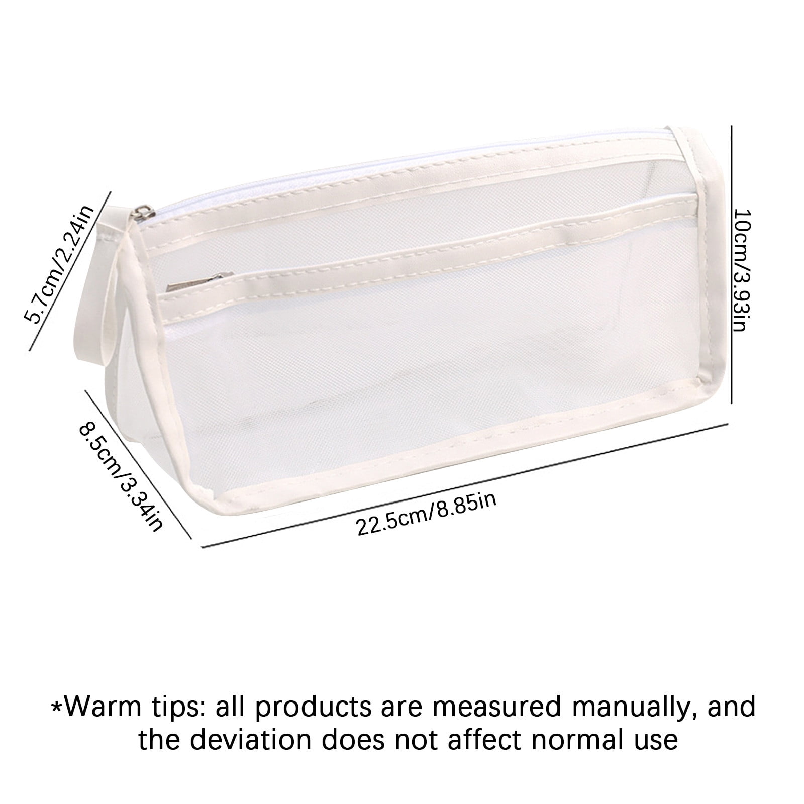 Moocorvic High Capacity Mesh Pencil Bag Supplies Mesh Pouch Clear ...