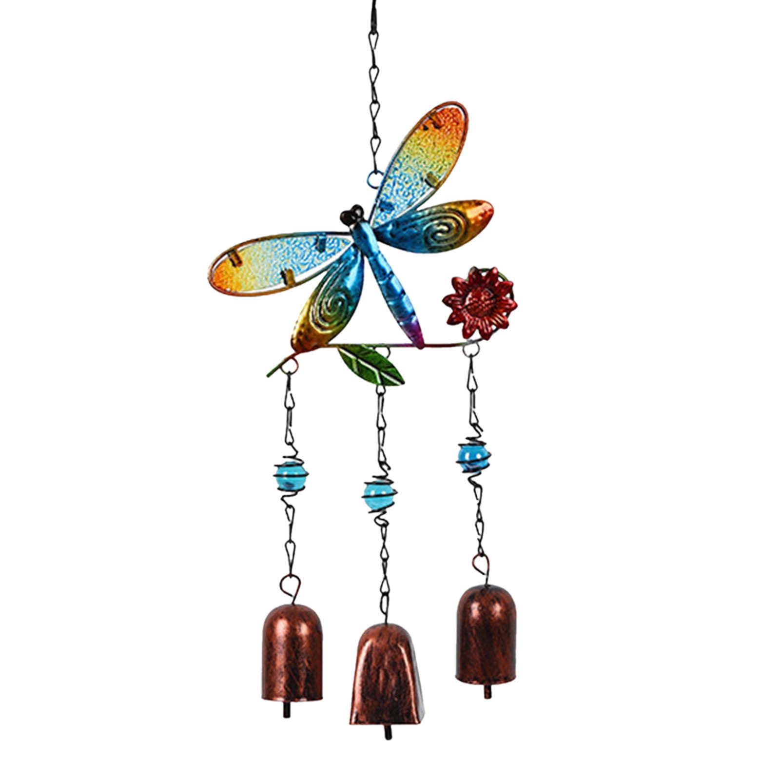 Moocorvic Hummingbird Wind Chime for Outside,Pendant Metal Glass Paint ...