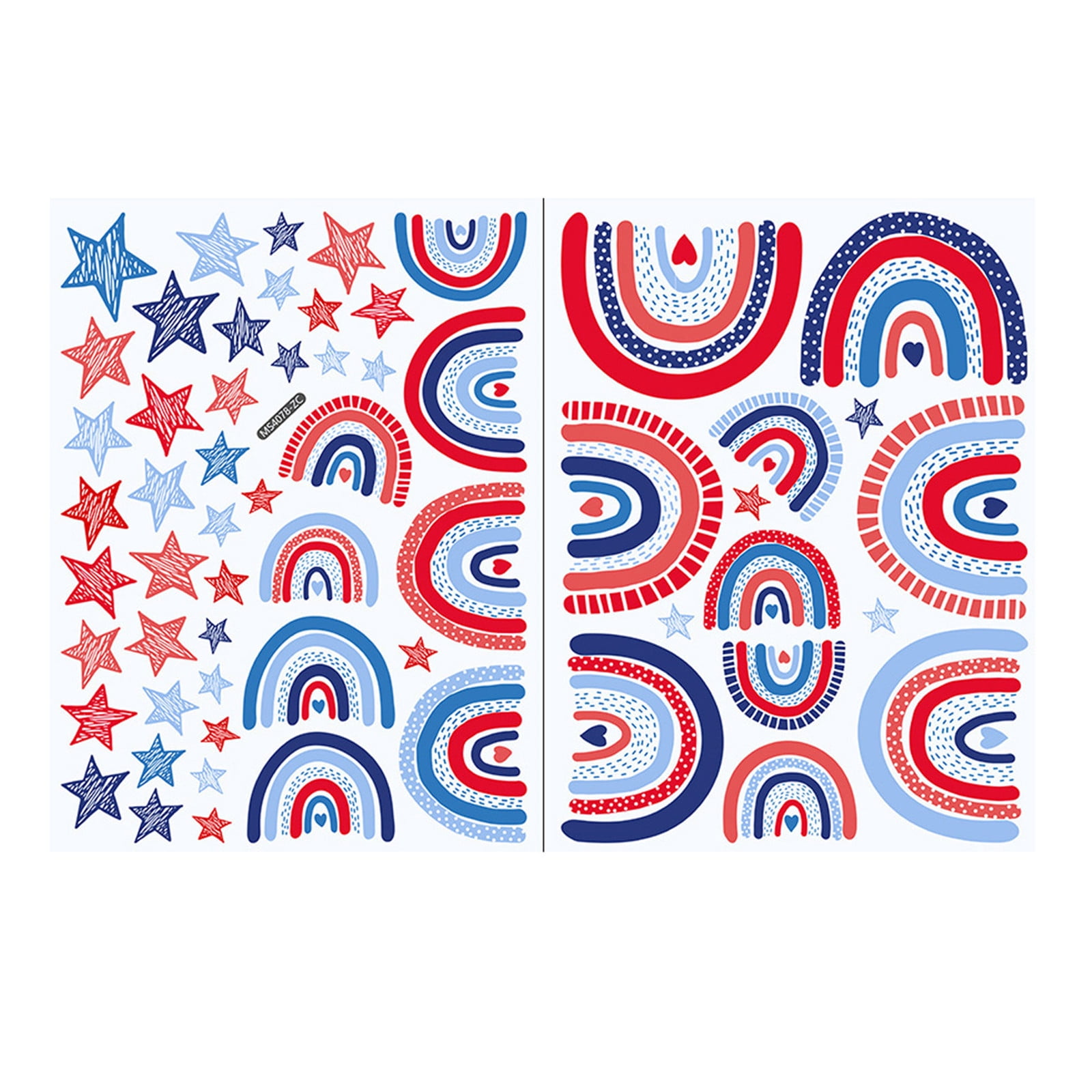 Moocorvic Independence Day Wall Sticker Star Bedroom Party Party ...