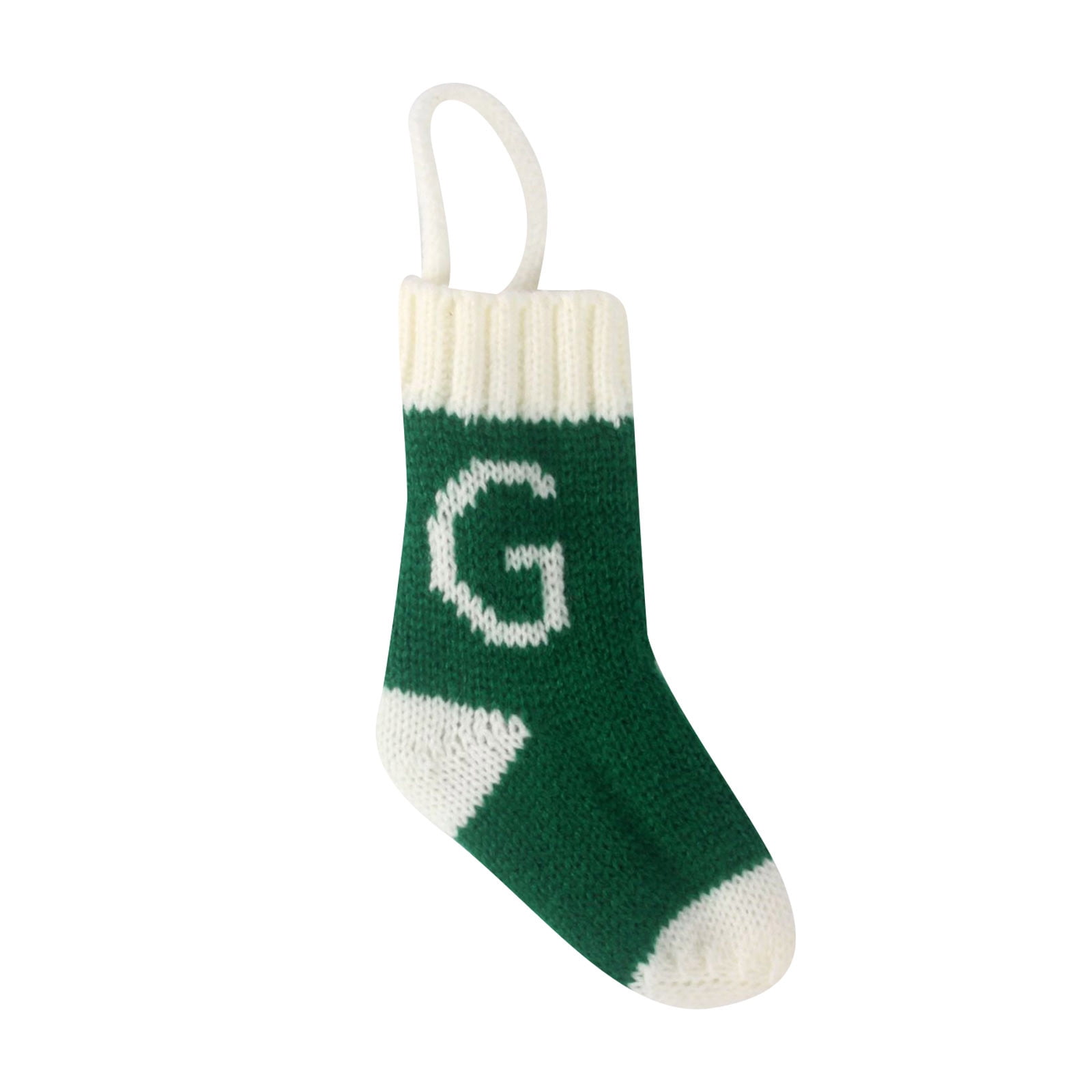 Moocorvic Initial Christmas Stockings Letters Stocking 6.3'' Alphabet ...