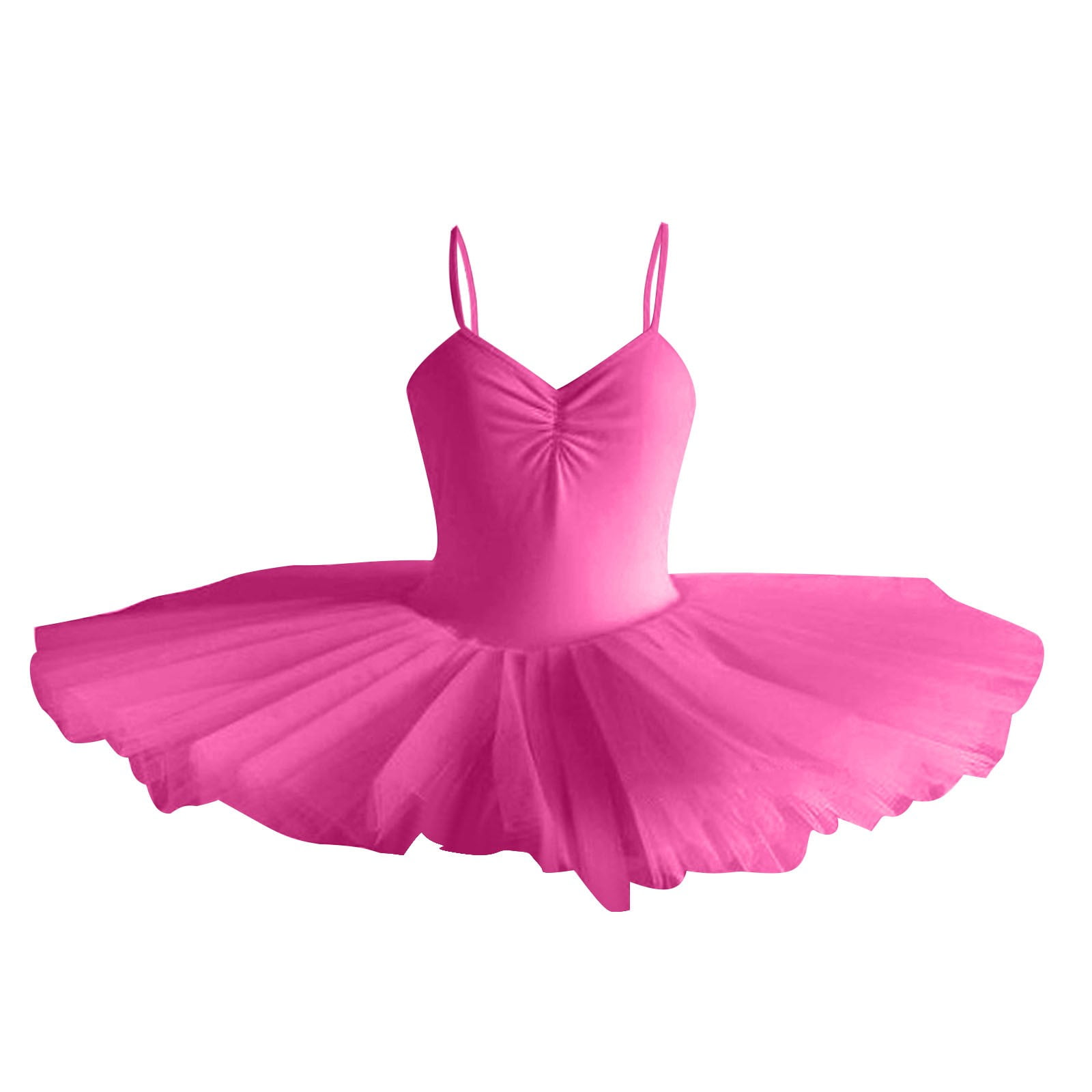 Moocorvic Kid Girls Ruffle Sleeve Ballet Skirted Halter Dance Dresses ...