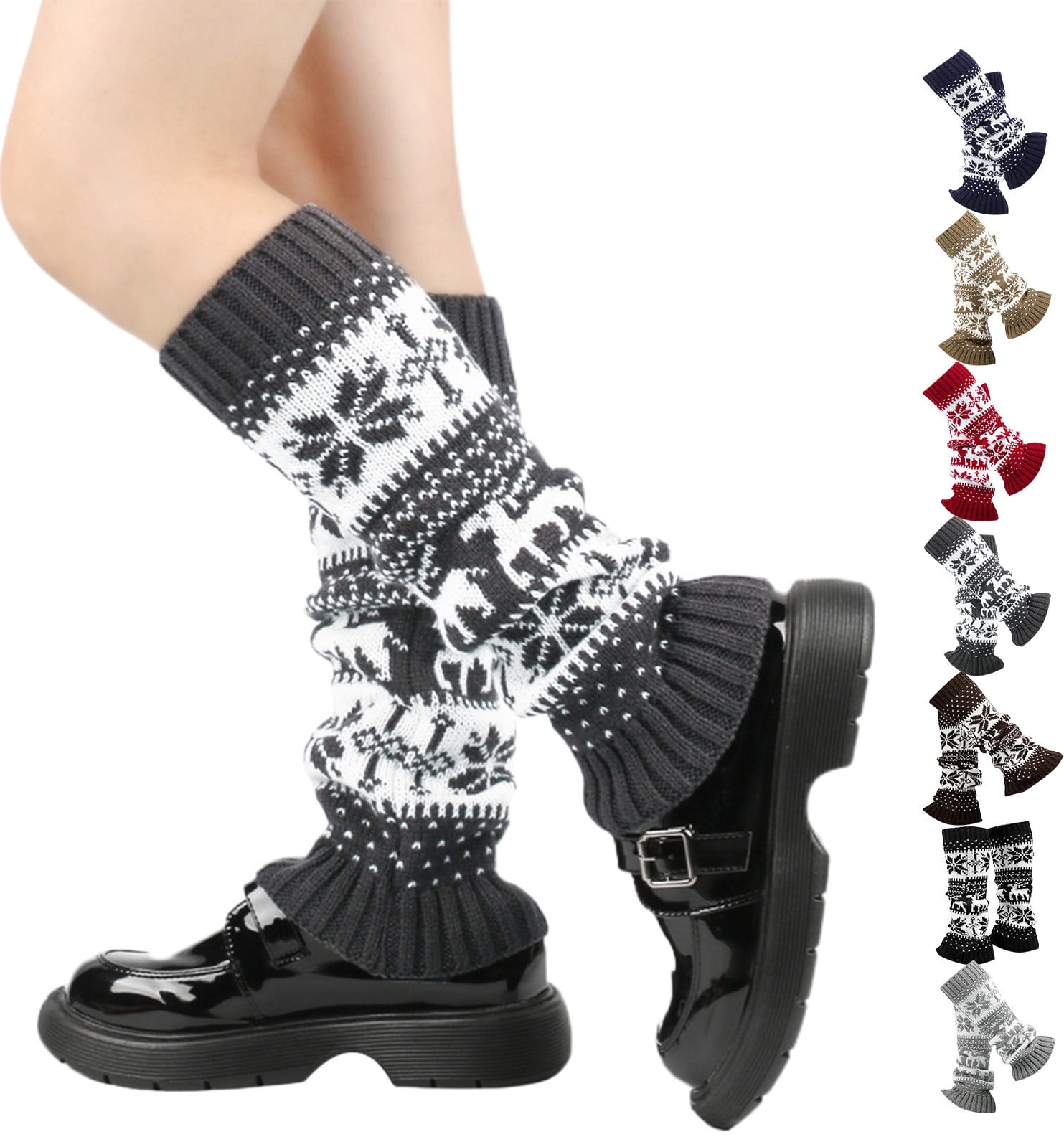 Moocorvic Knee Leg Warmers, Extra Long Thigh High Leg Warmers ...